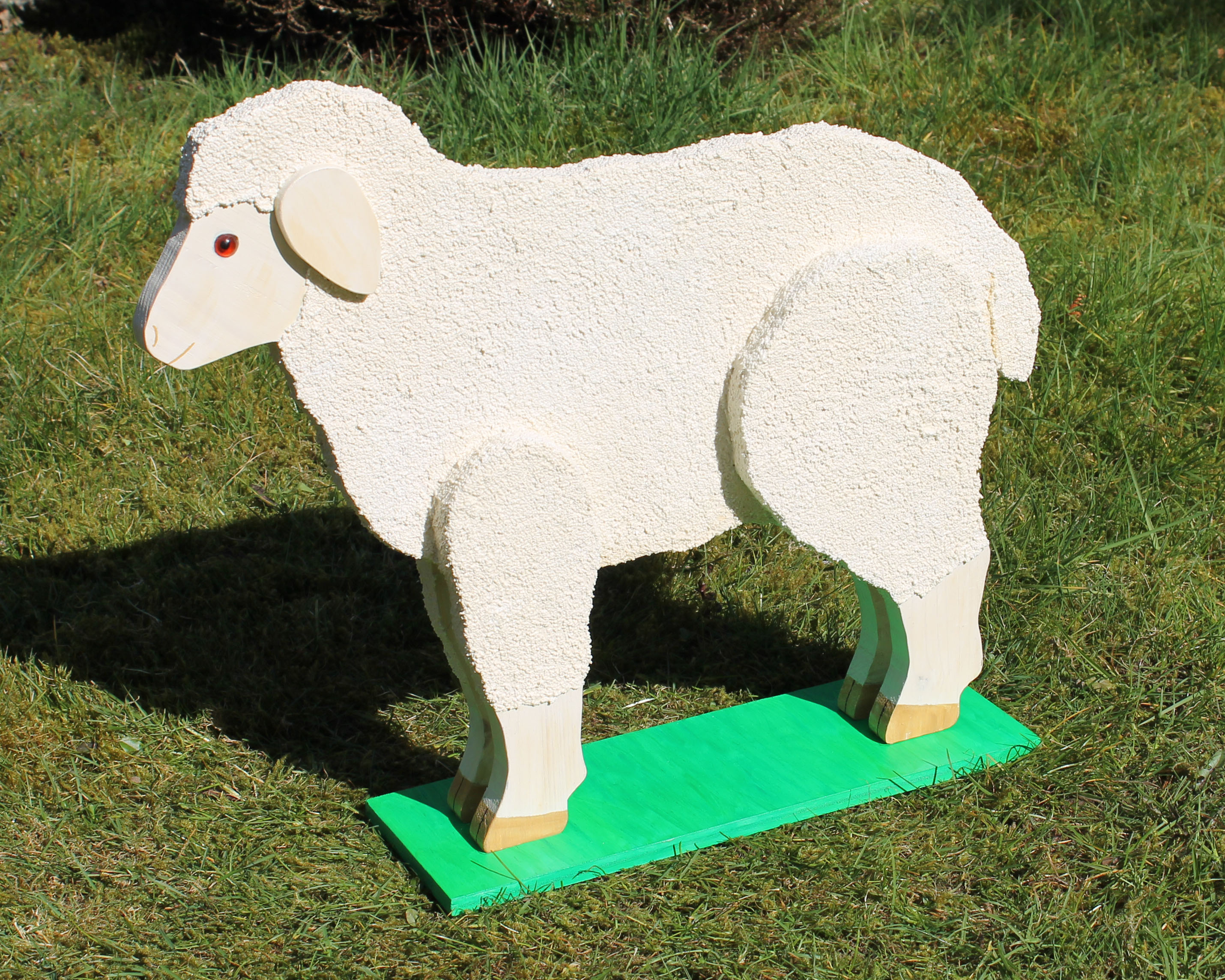 großes Holzdeko Schaf | Holzdeko online-Shop | Unikate Holzfiguren
